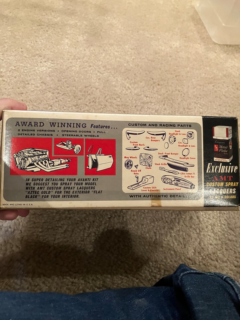 AMT Studebaker Avanti 1960s Model Kit - Etsy