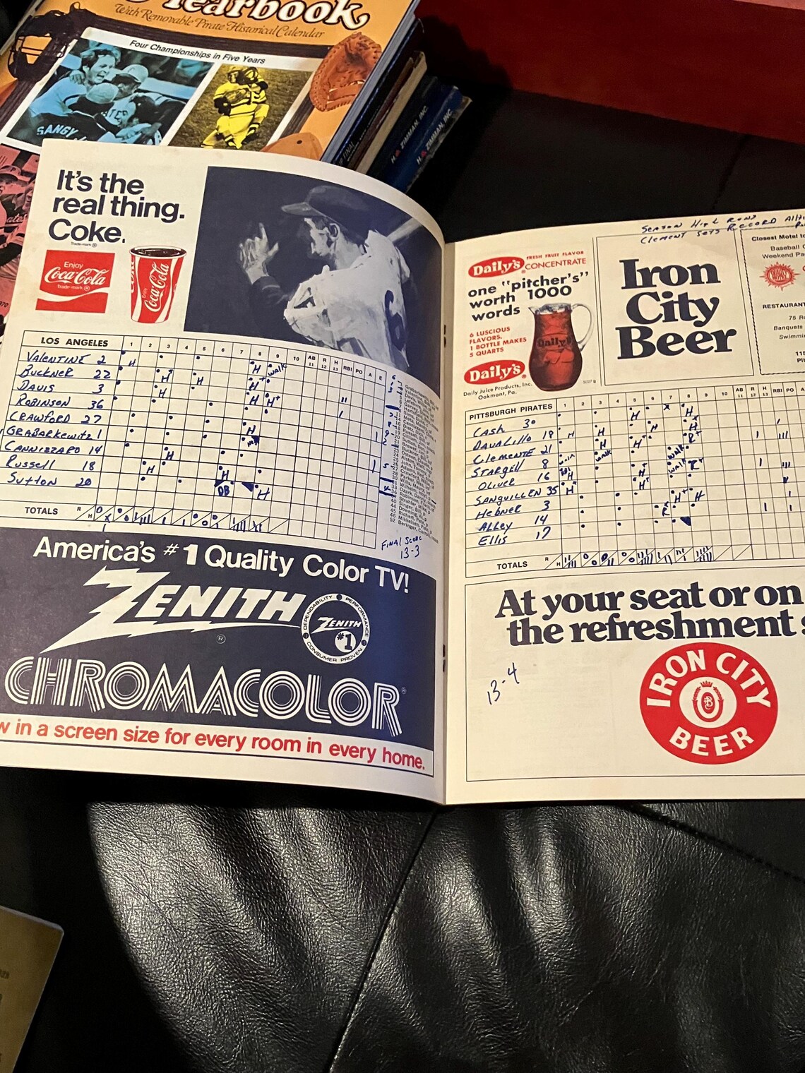 Pittsburgh Pirates 1972 Official Scorebook - Etsy