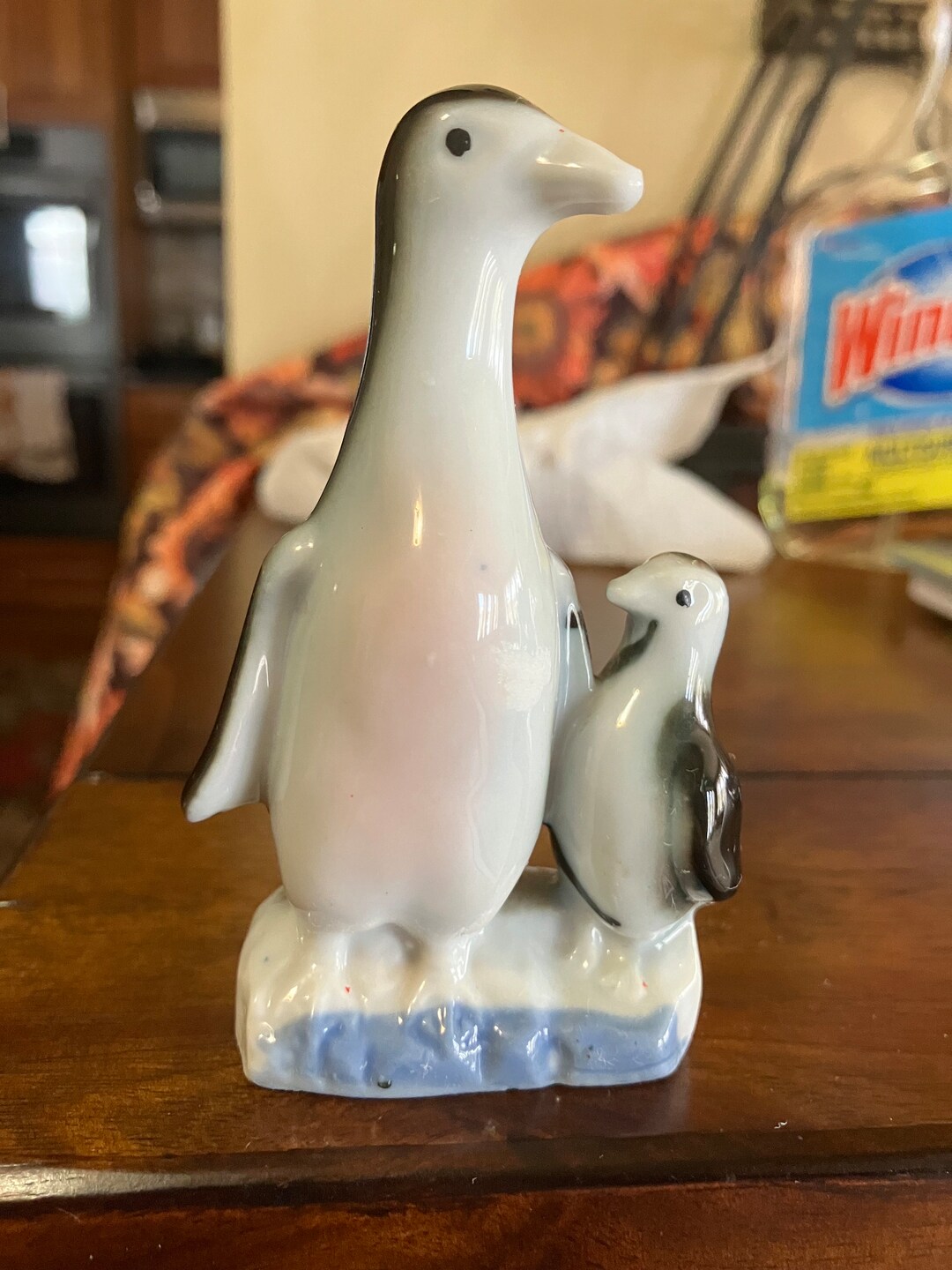 Porcelain Penguins Figurine - Etsy