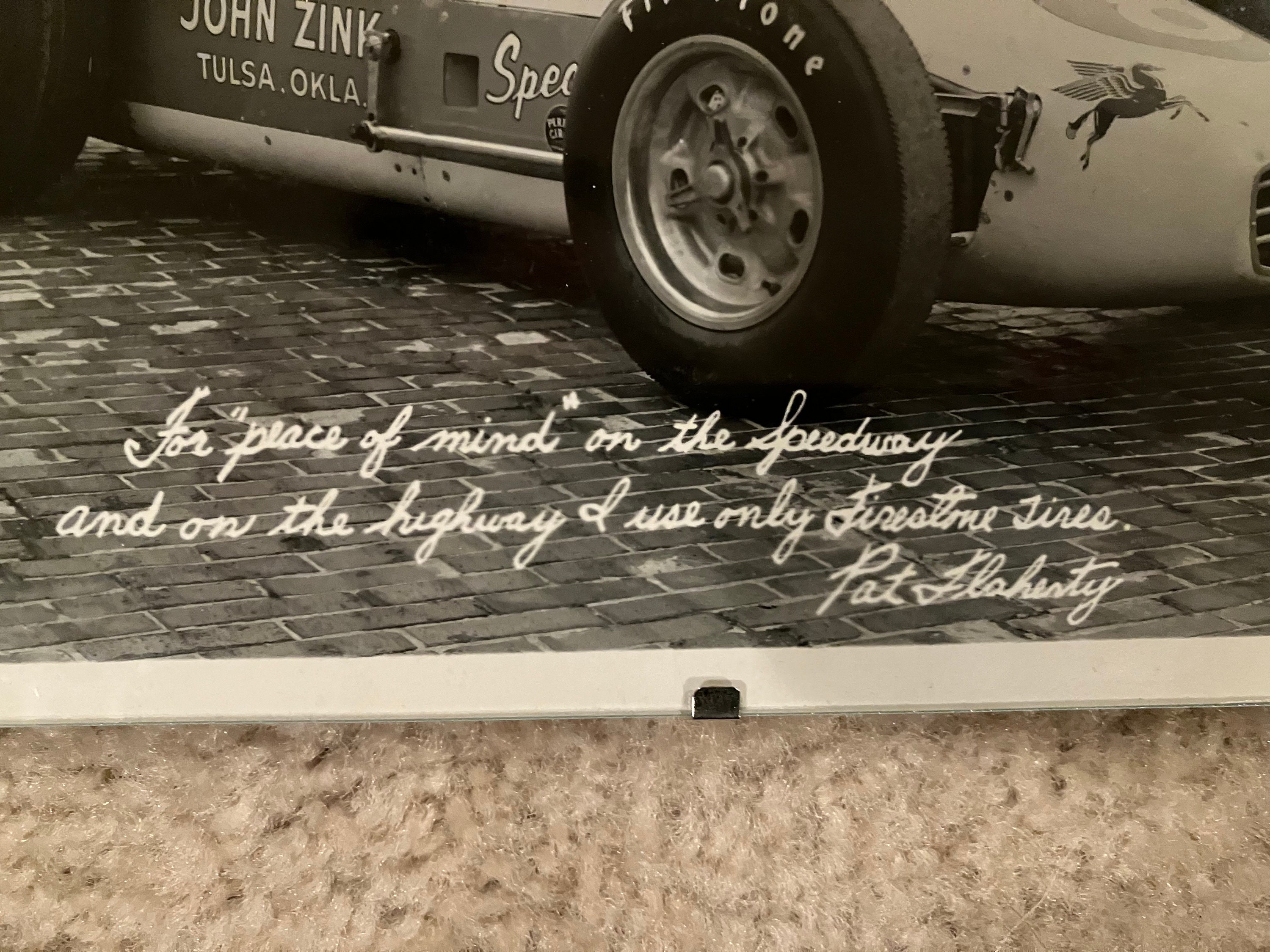 John Zink Race Car Driver 1956 Framed Picture - Etsy