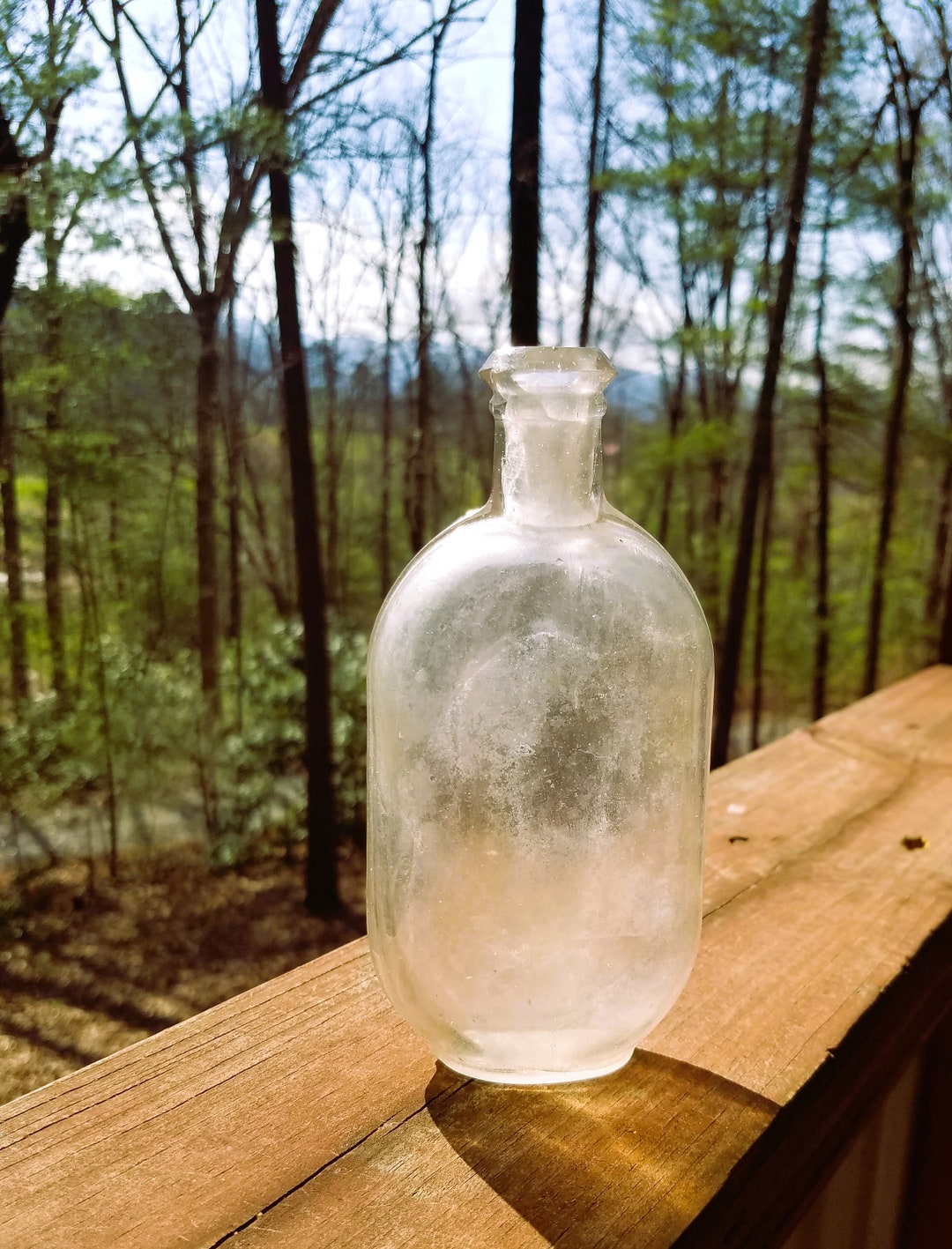Antique Liquor Flask Bottle - Etsy