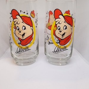 Vintage Alvin the Chipmunks Mcdonalds Glass 1985 - Etsy