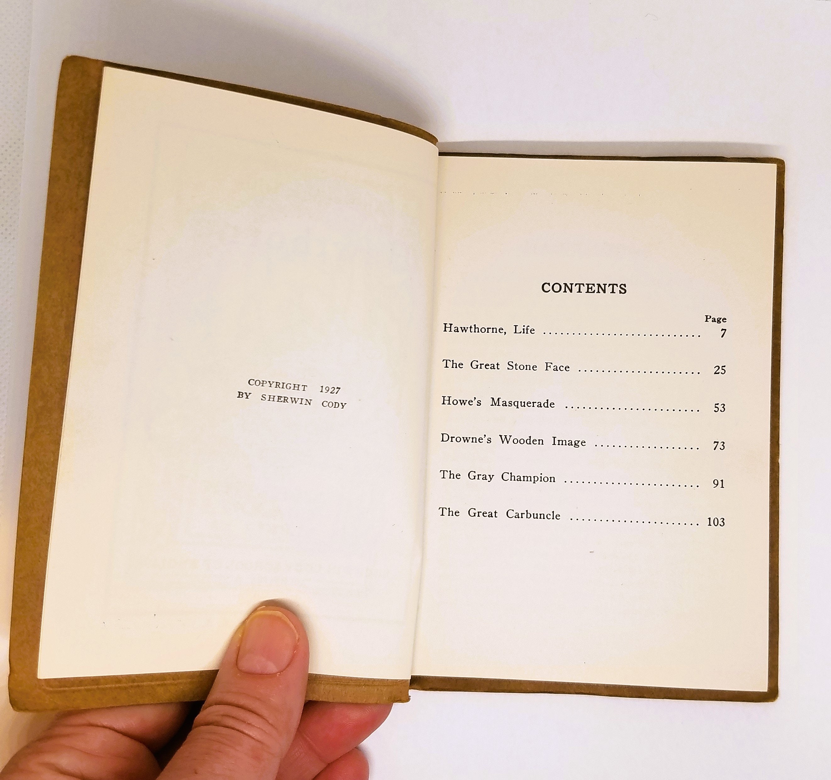 An Evening With Hawthorne Sherwin Cody the Nutshell Library 1927 - Etsy