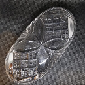 Antique Crystal Relish Dish Bowl Heavy - Etsy