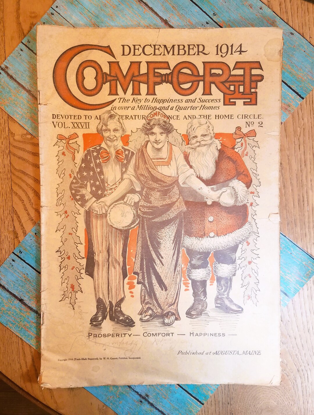 Antique Magazine Comfort December 1914 - Etsy