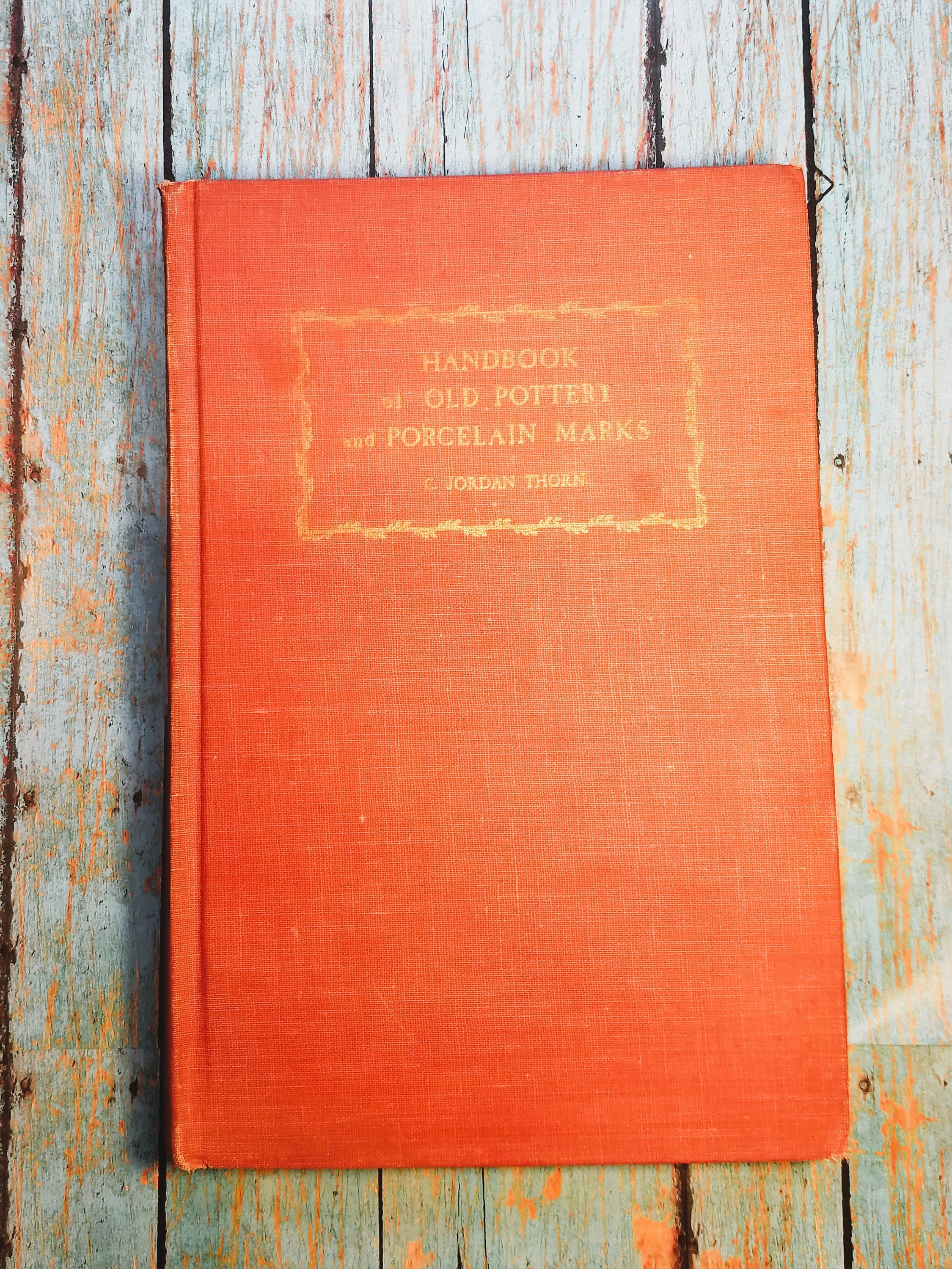 Pottery Porcelain Marks Handbook of Hardback Book C. Jordan - Etsy
