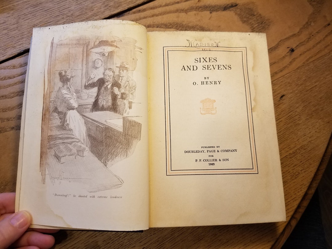 Sixes and Sevens O. Henry Hardback Book 1923 - Etsy