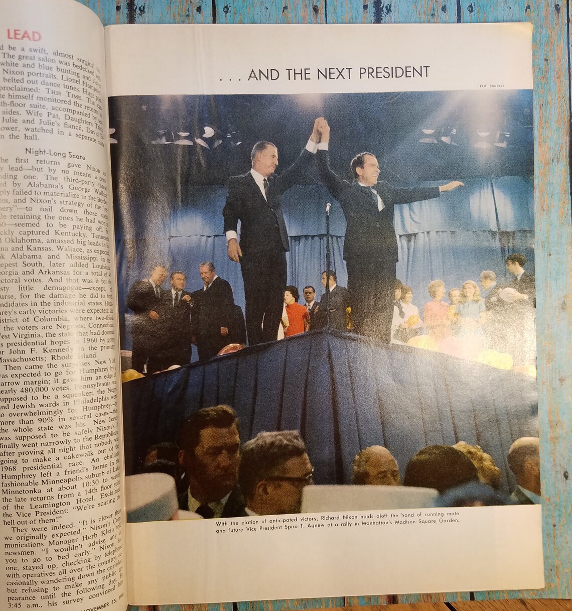 Vintage Time Magazine - November 15 - the Election - Richard Nixon 1968 ...