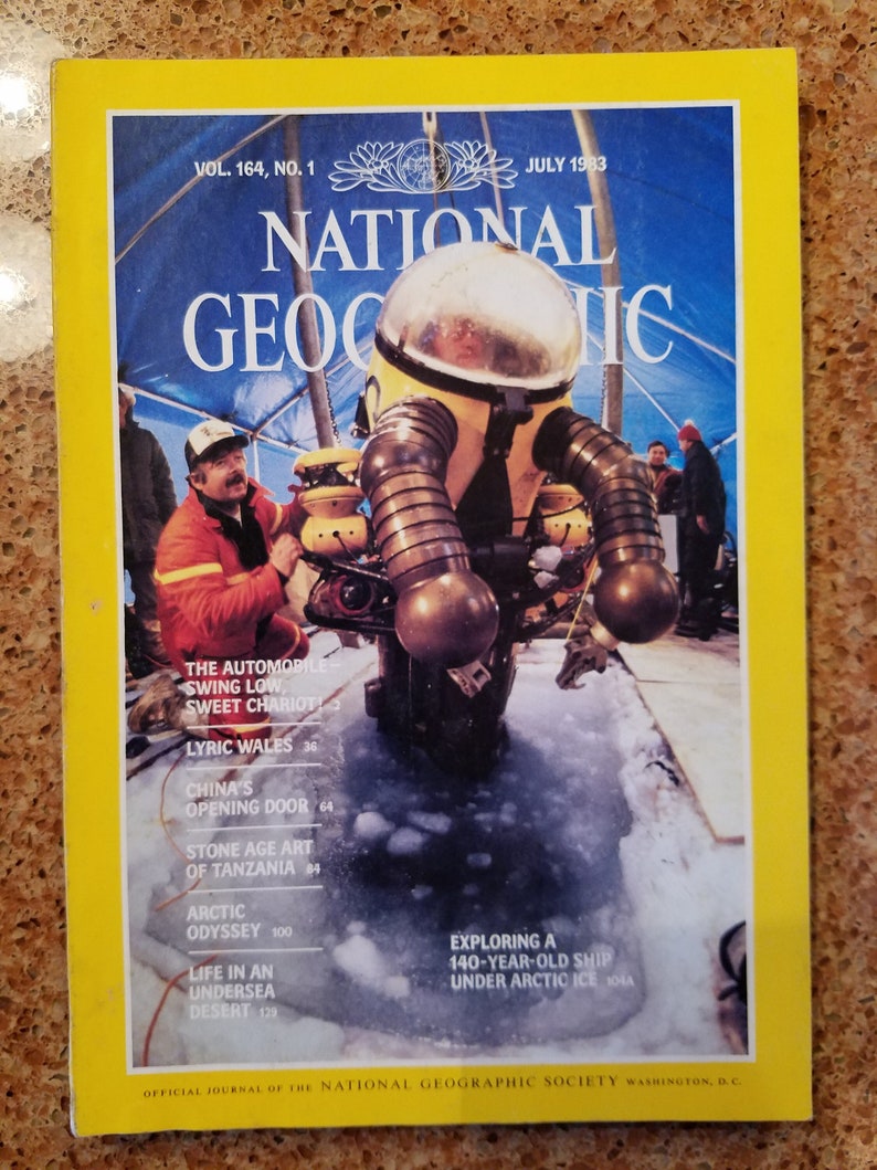 National Geographic Magazine 1983 July Exploring a 140 Year - Etsy
