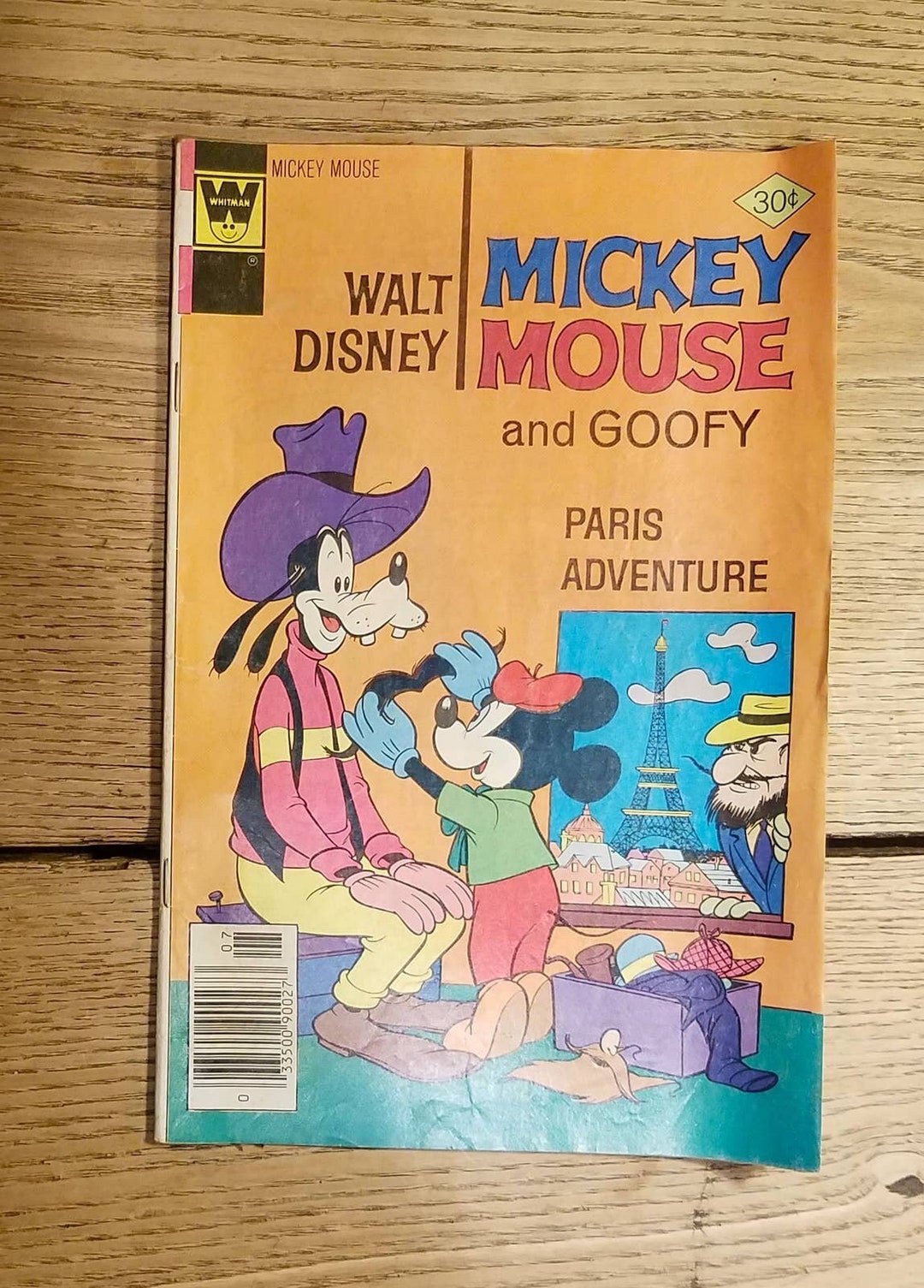 Mickey Mouse and Goofy Comic Book Paris Adventure July 1977 - Etsy