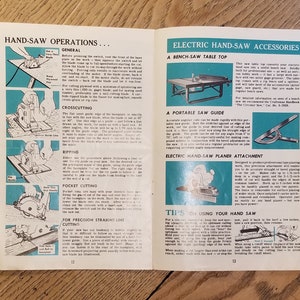 Vintage Craftsman Powered Hand Tool Handbook 1956 - Etsy