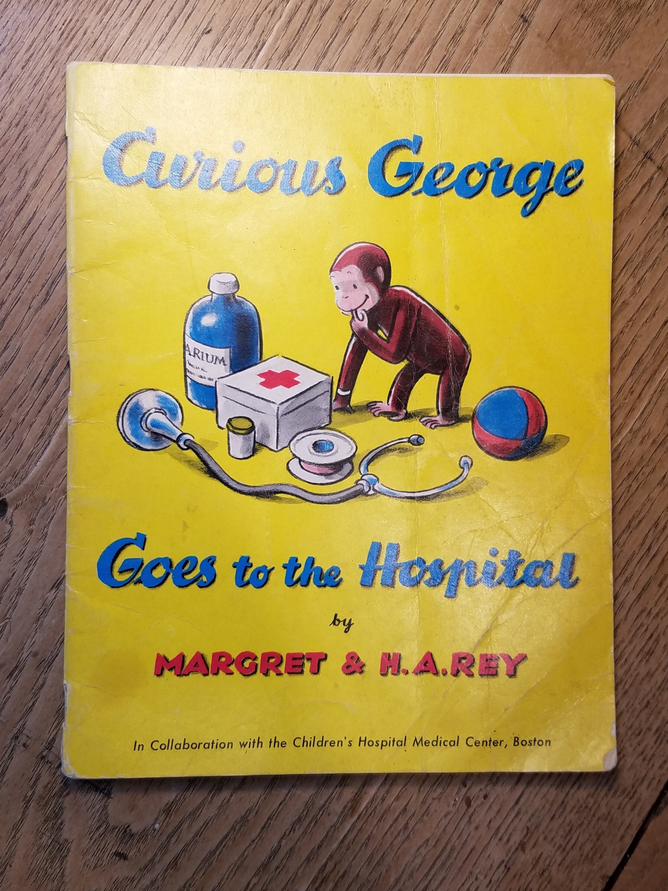 Curious George Goes to the Hospital Paperback Book 1966 - Etsy