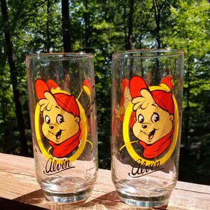 Vintage Alvin the Chipmunks Mcdonalds Glass 1985 - Etsy
