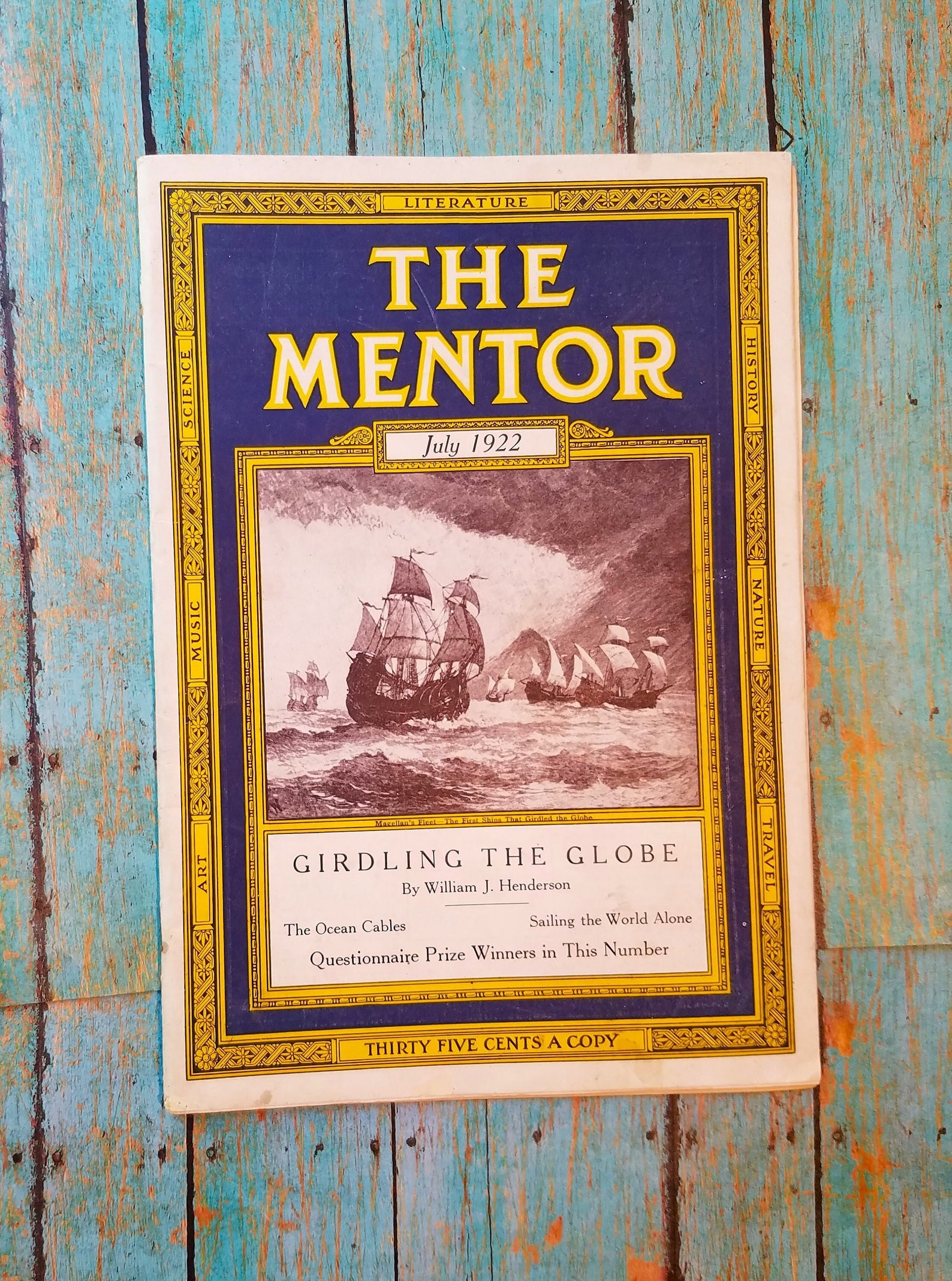 The Mentor Magazine 1922 July Girdling the Globe Edition Antique ...