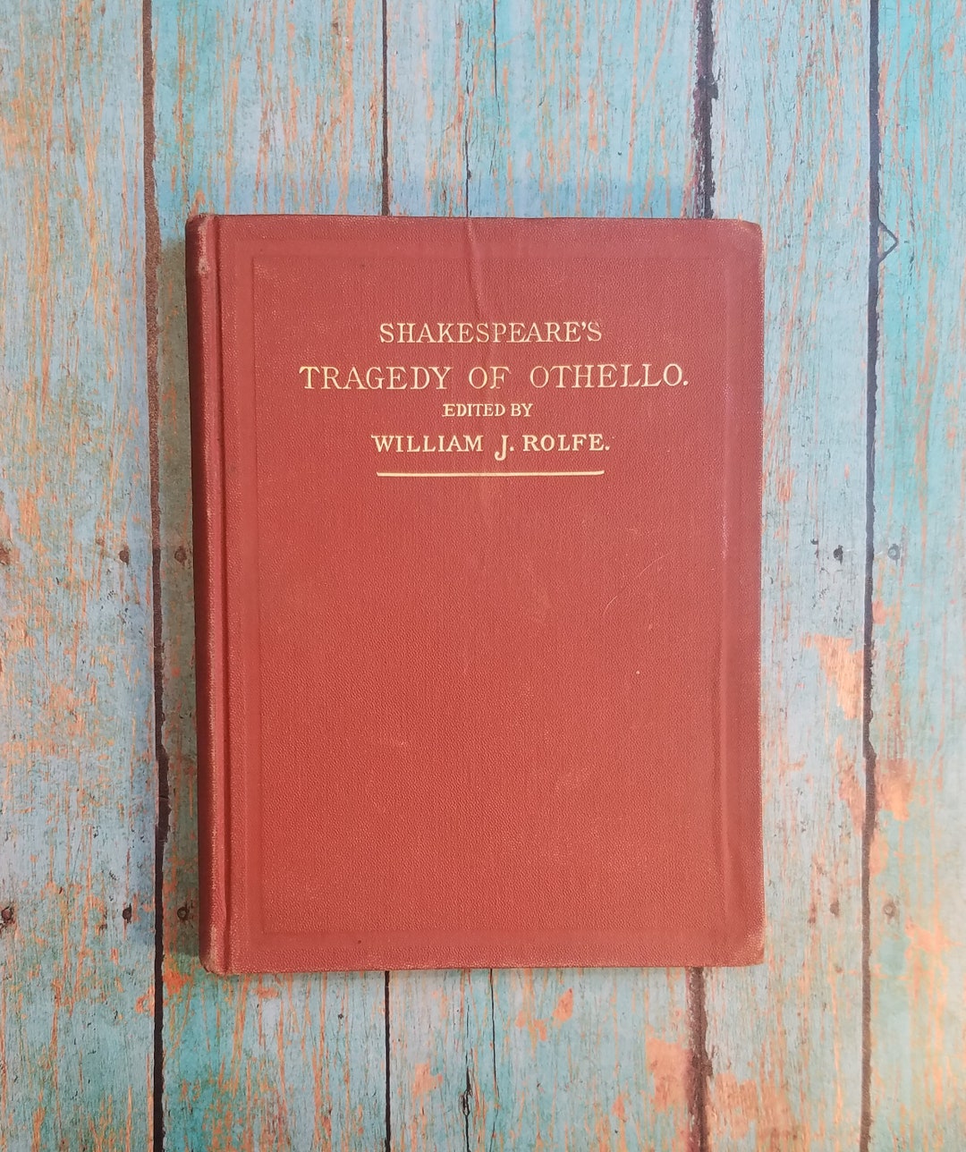 Shakespeare's Tragedy of Othello Hardback Book William J. Rolfe 1898 - Etsy