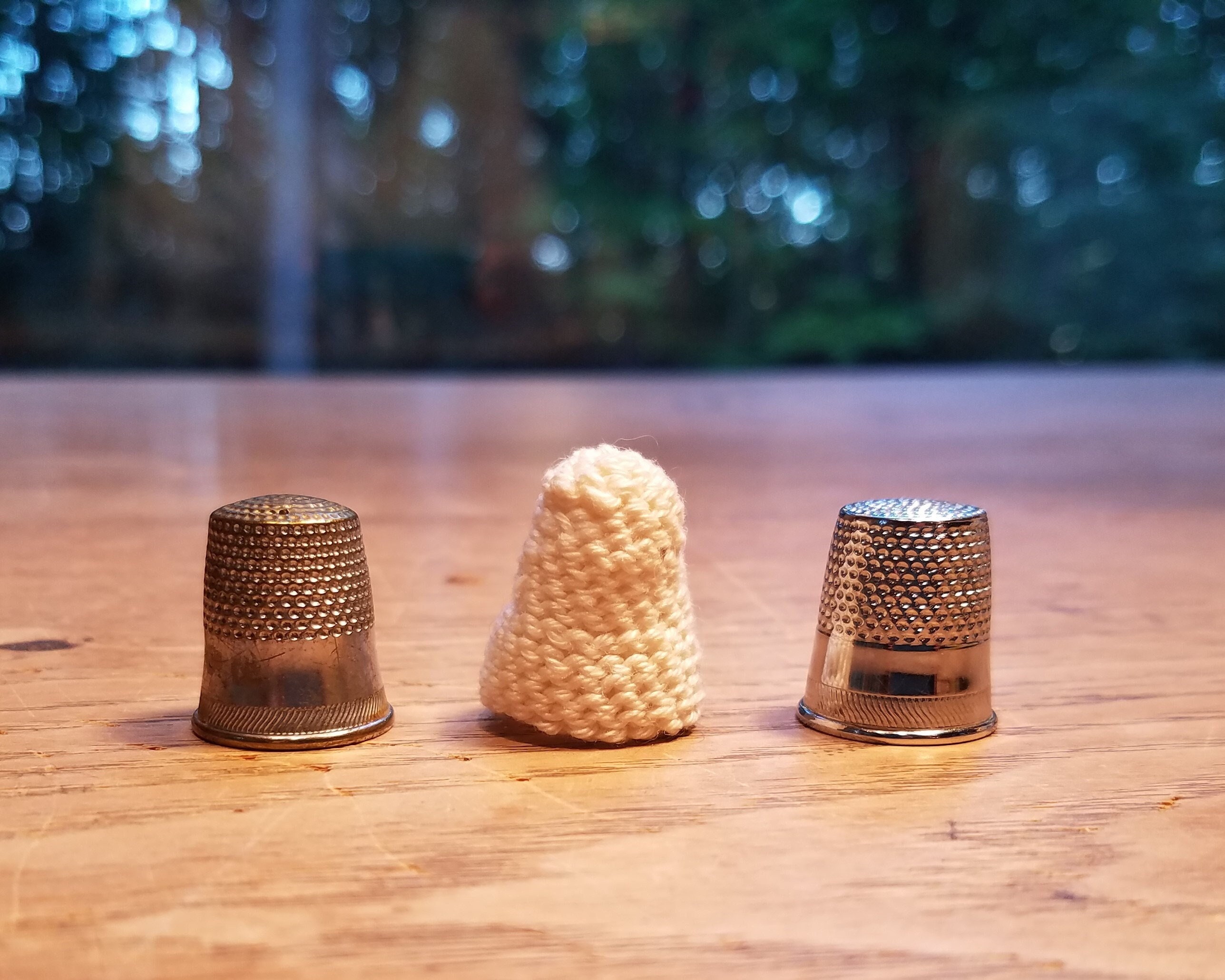 Antique Thimbles Metal Handmade Knit - Etsy