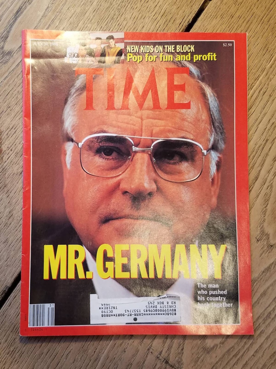 Time Magazine Mr. Germany July 30 1990 - Etsy