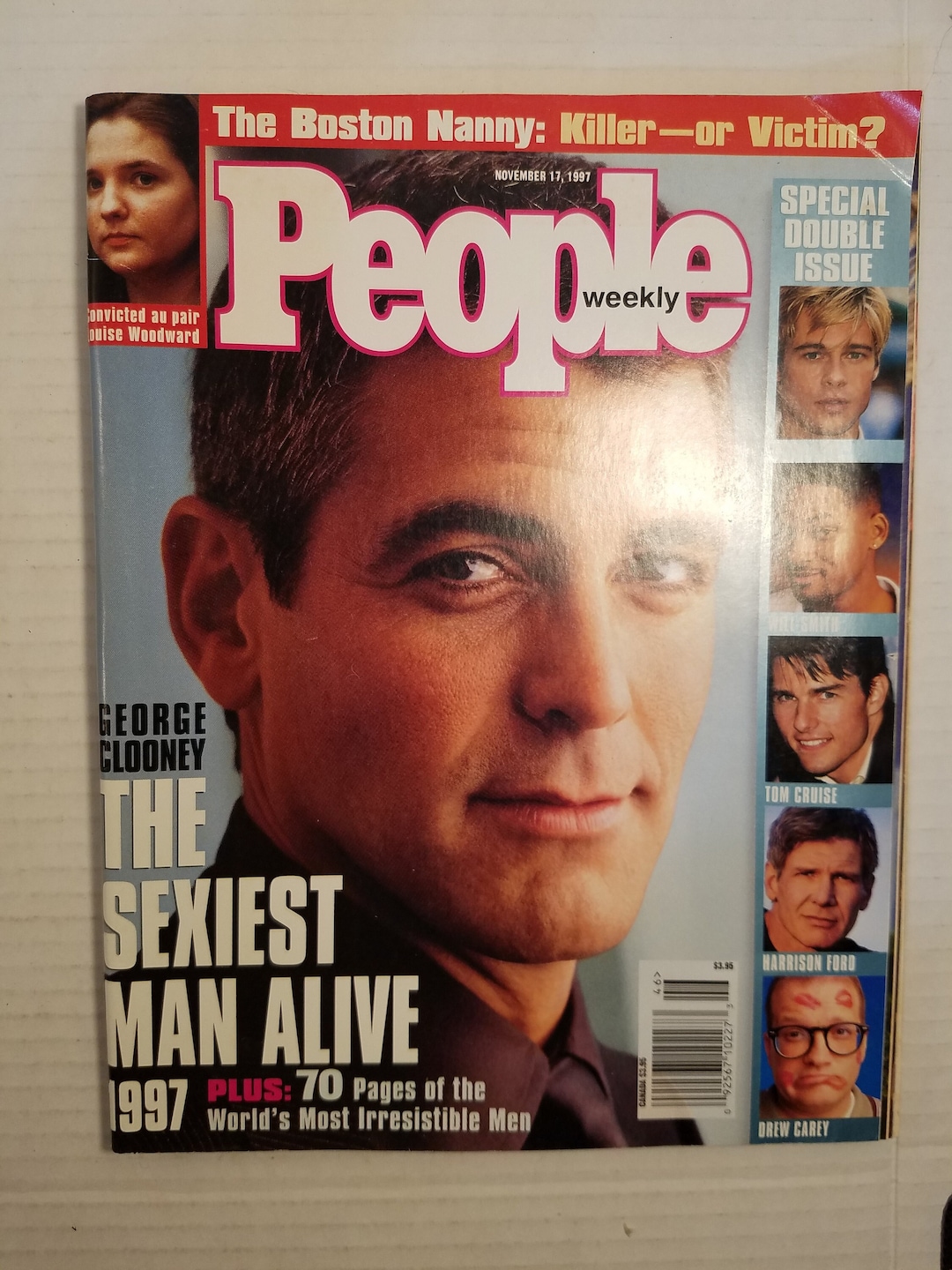 George Clooney People Magazine Sexiest Man Alive Cover 1997 - Etsy