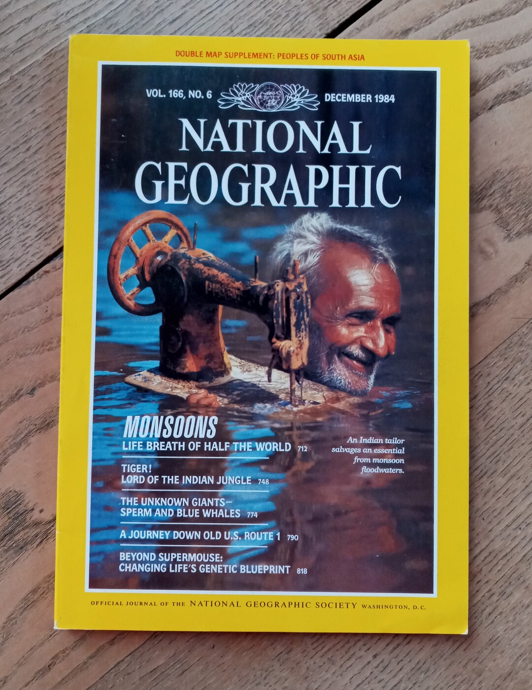 National Geographic Magazine December 1984 Vol 166 No 6 Monsoons - Etsy
