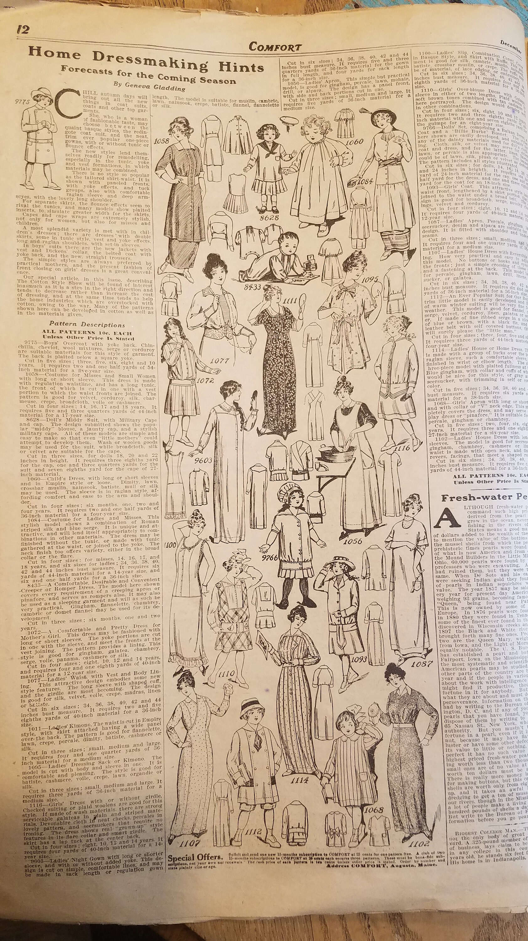 Antique Magazine Comfort December 1914 - Etsy