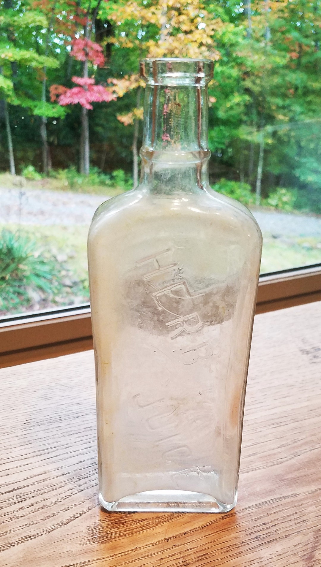 Antique Herb Juice Glass Bottle - Etsy