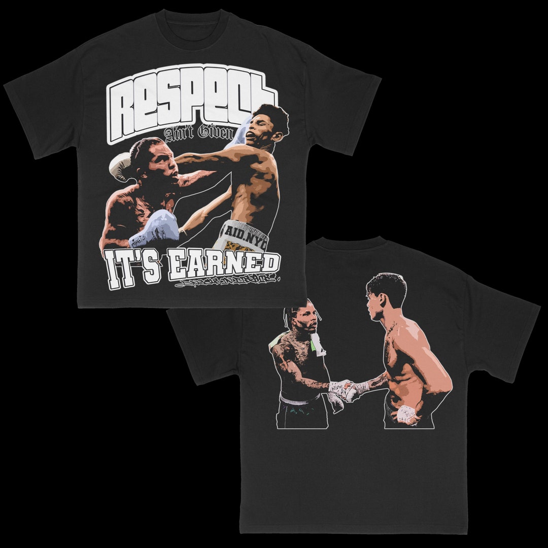Tank Davis Ryan Garcia Respect Graphic Tee, Boxing Shirt, Streetwear ...