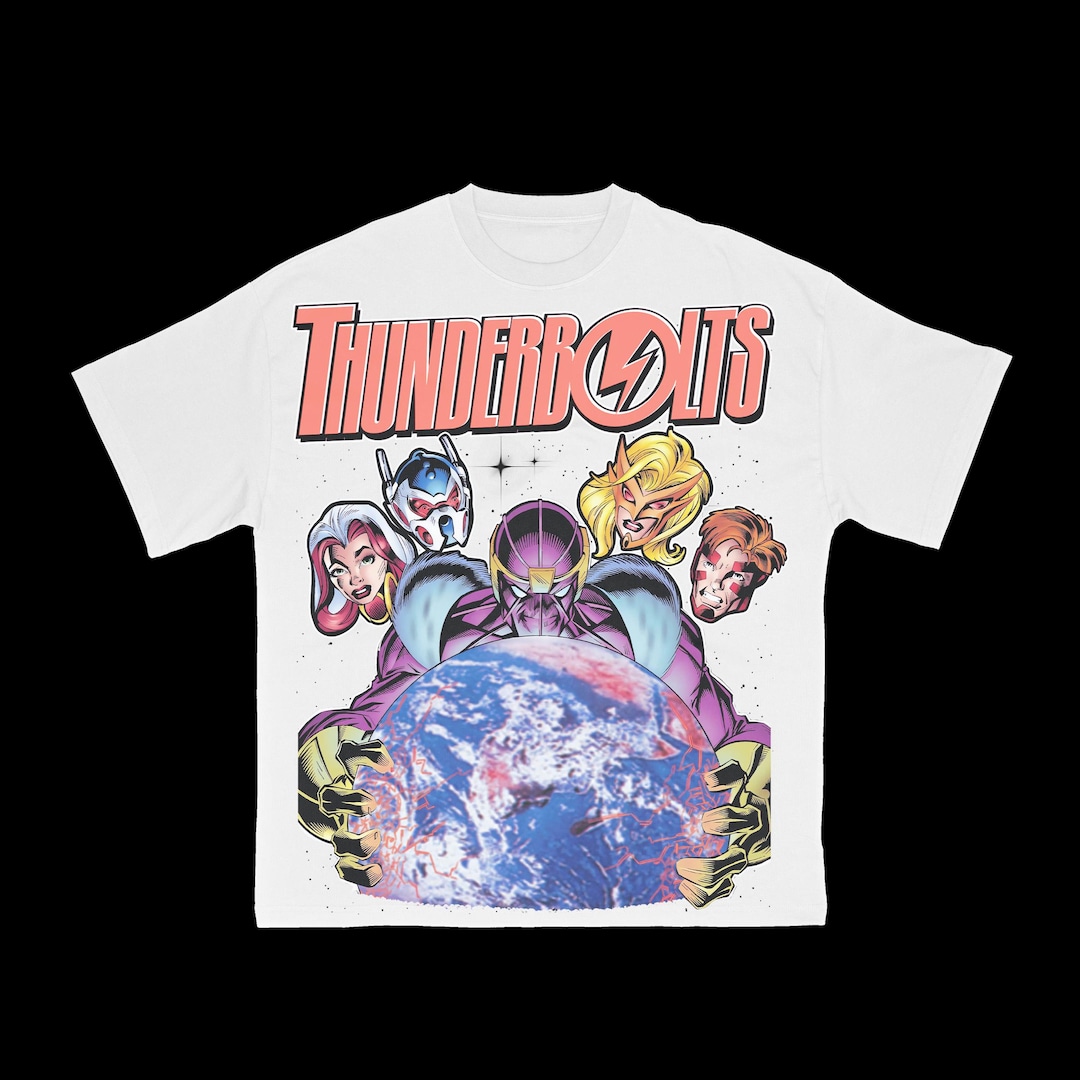 Thunderbolts Graphic Tee, Marvel Comic Shirt, Superheroes, Red Hulk ...