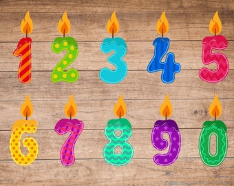 Number Birthday Candles - Etsy
