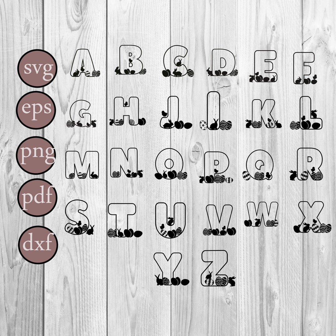 A-Z Easter Bunny Alphabet | Mini Egg Holders | Easter Gift | Easter ...