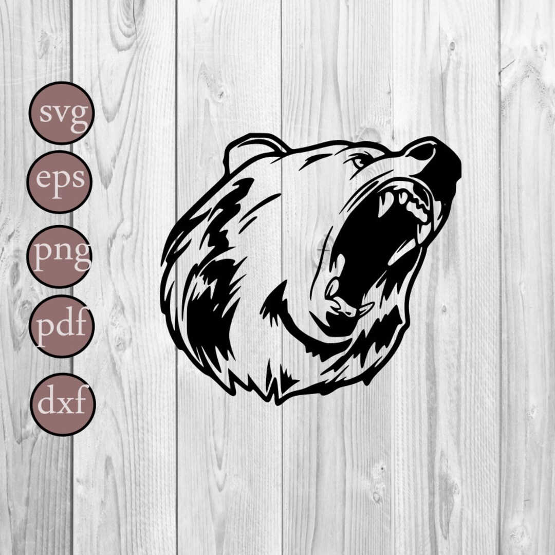 Angry Bear Tribal Svg Png Bear Svg Bear Svg Bear Svg Plotter File ...