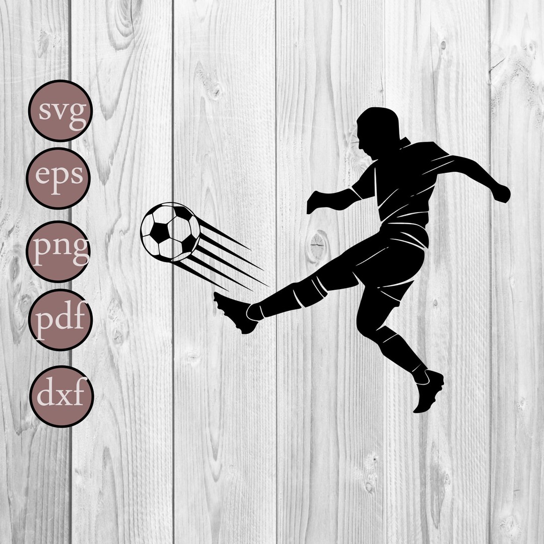 Football Player SVG, Football Player Cut File, Football Player DXF ...