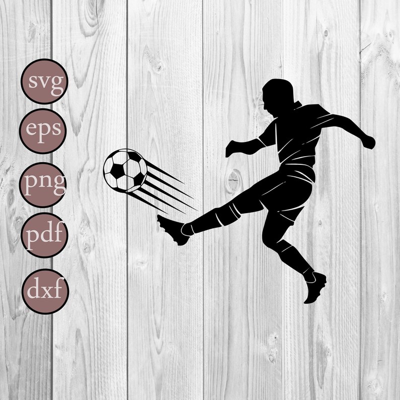 Football Player SVG, Football Player Cut File, Football Player DXF ...