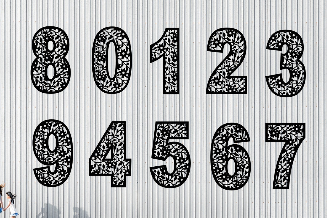 SVG DXF File for All Full Numbers Frame , Laser Glowforge Cuting , SVG ...