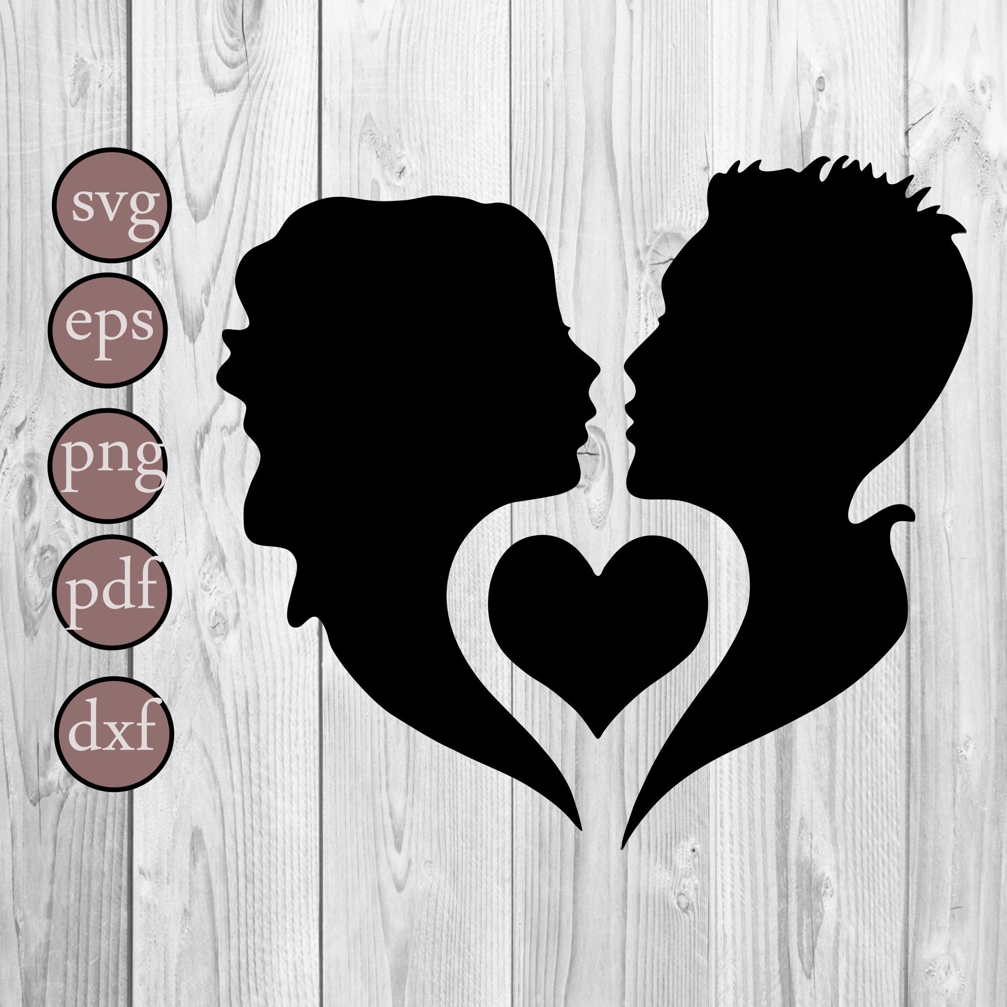Love Couple SVG, Love Svg Love Heart Print SVG Files, Dxf File, Cricut ...