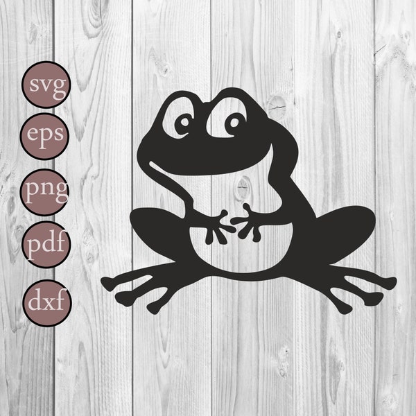 Frog Svg - Etsy
