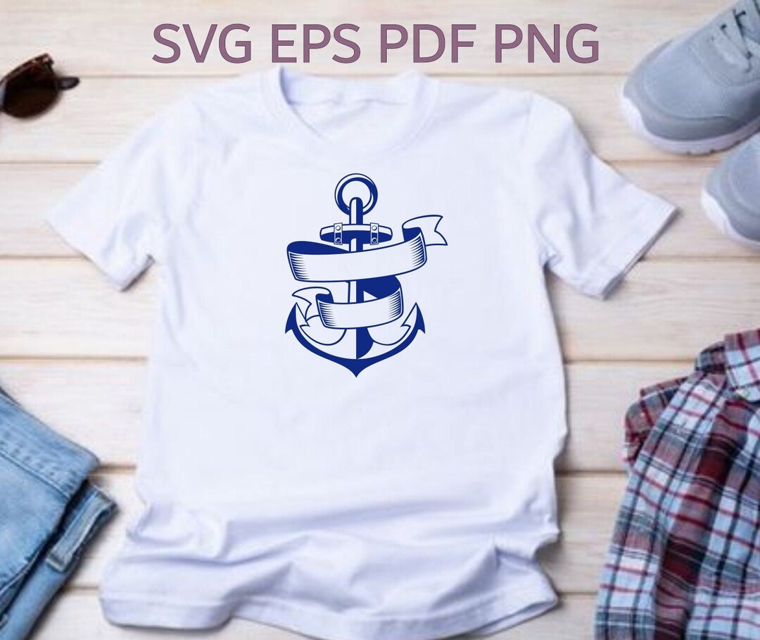 Anchor Svg Nautical Svg Split Anchor Svg Sea Svg Anchor Cut File Anchor ...