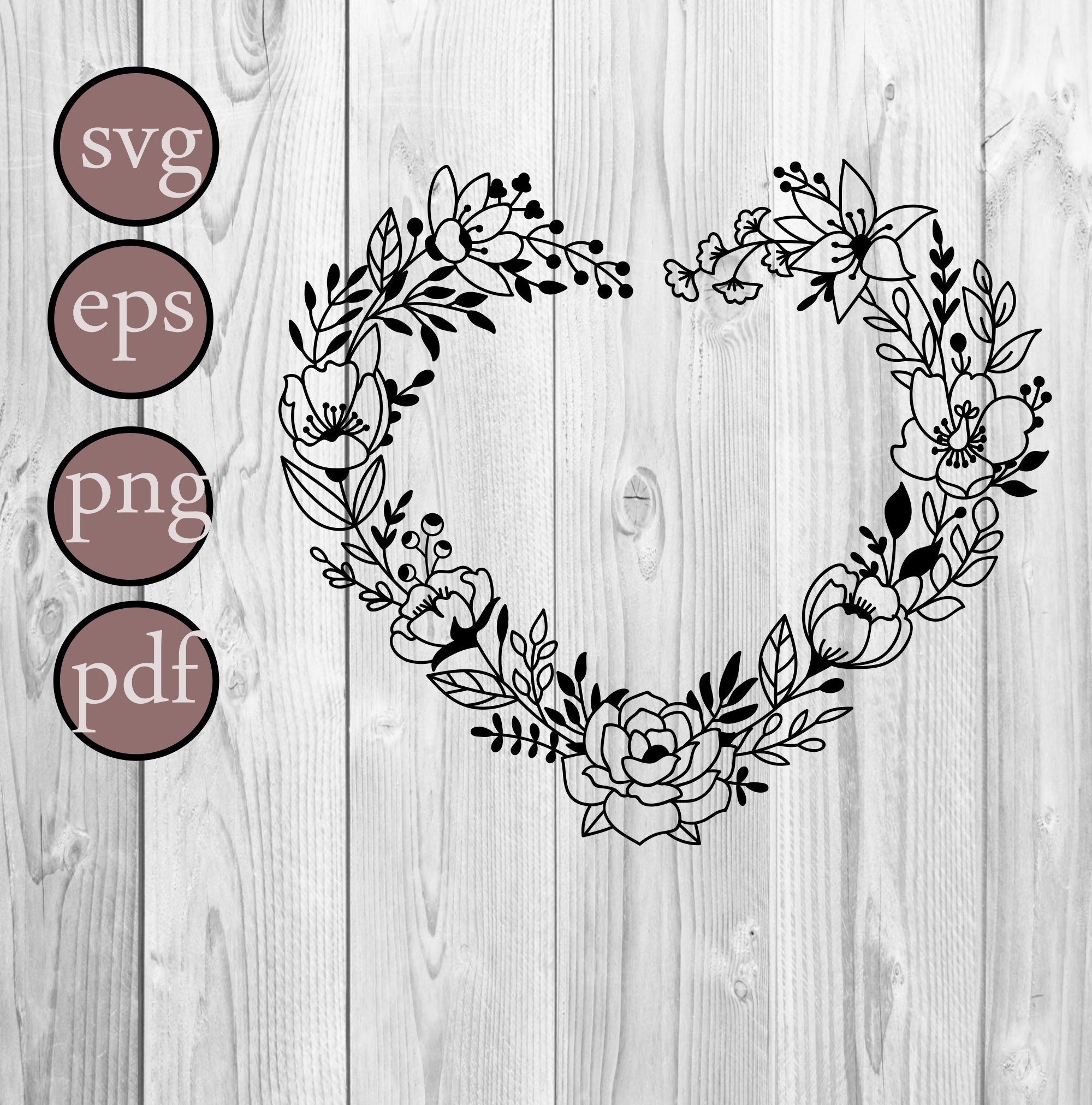 Corazón svg, día de San Valentín svg, descarga digital, clipart de ...