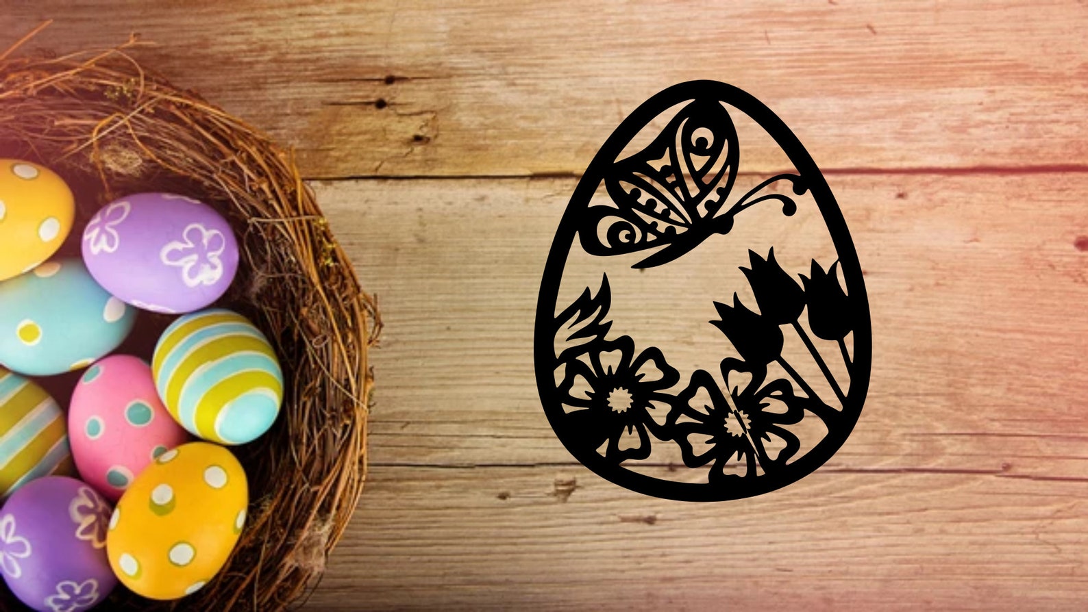 Bunny Easter Svg, Easter Laser Cut Svg File CNC, Easter SVG, Easter ...