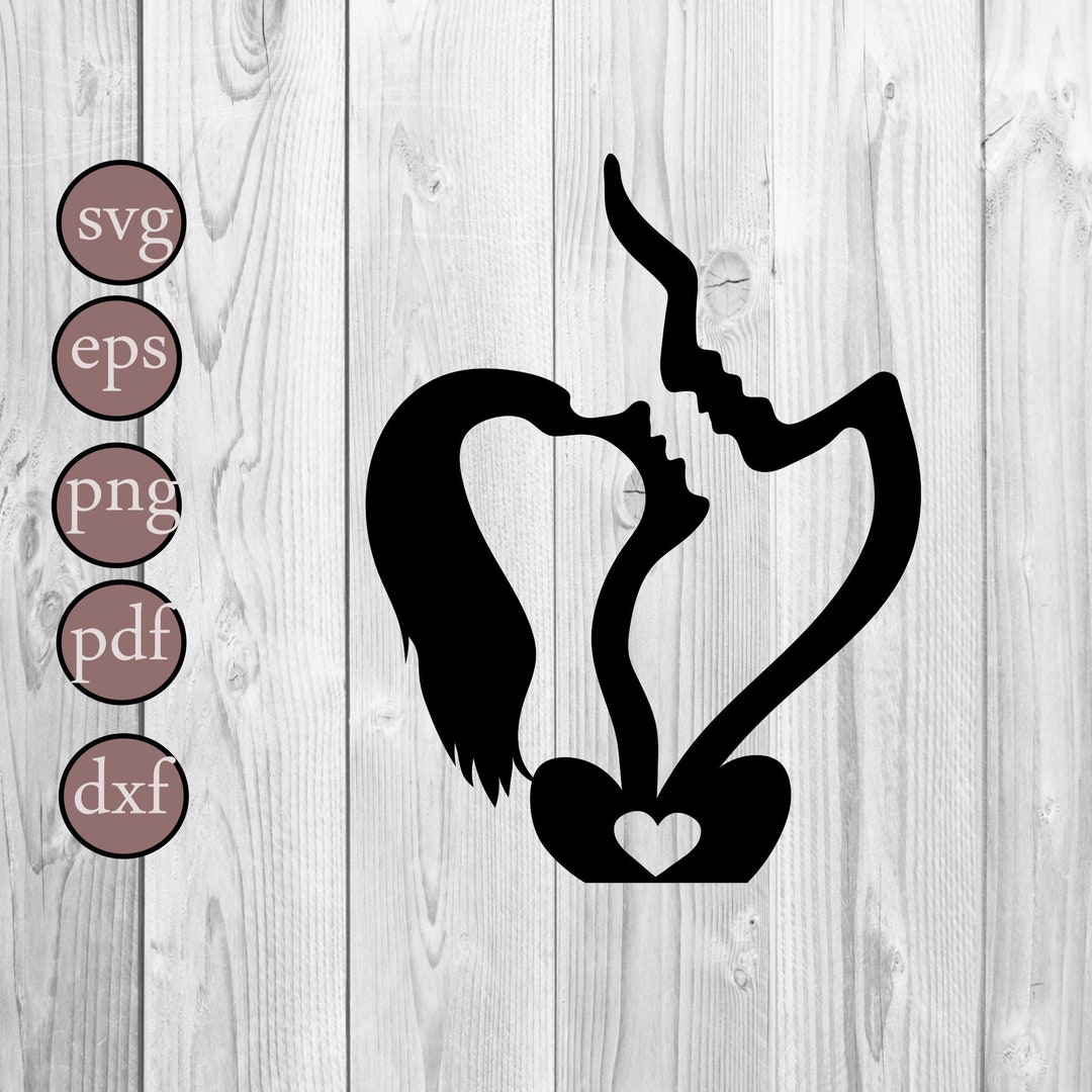 Love SVG, Love Couple Svg Love Heart Print SVG Files, Dxf File, Cricut ...