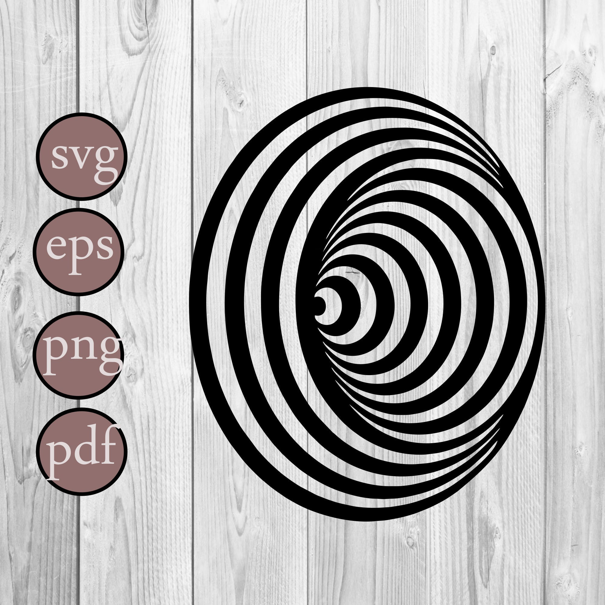 Spiral Silhouette SVG Files | Basic Shapes Cut Files | Swirl Silhouette ...