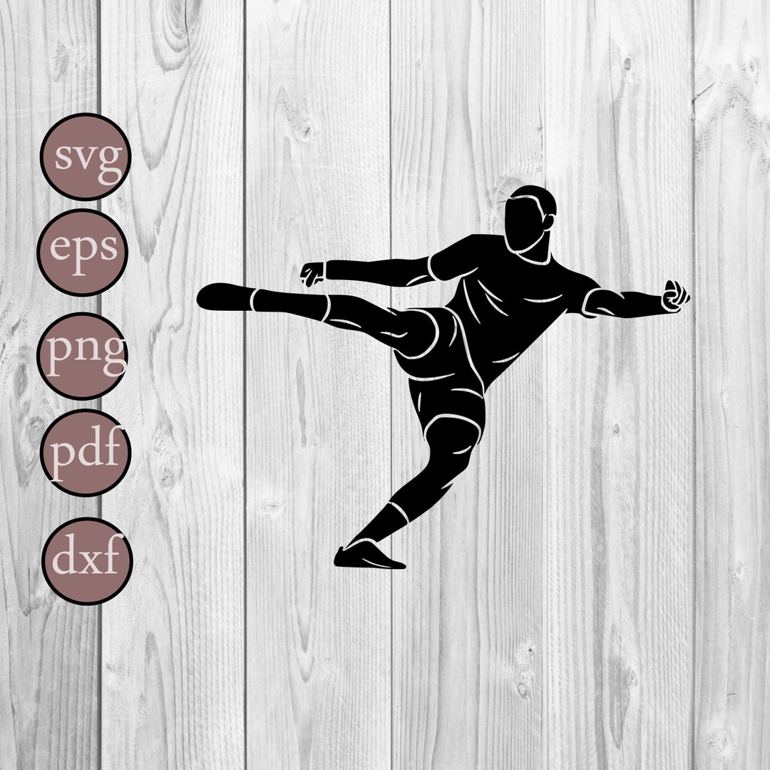 Football Player SVG, Football Player Cut File, Football Player DXF ...