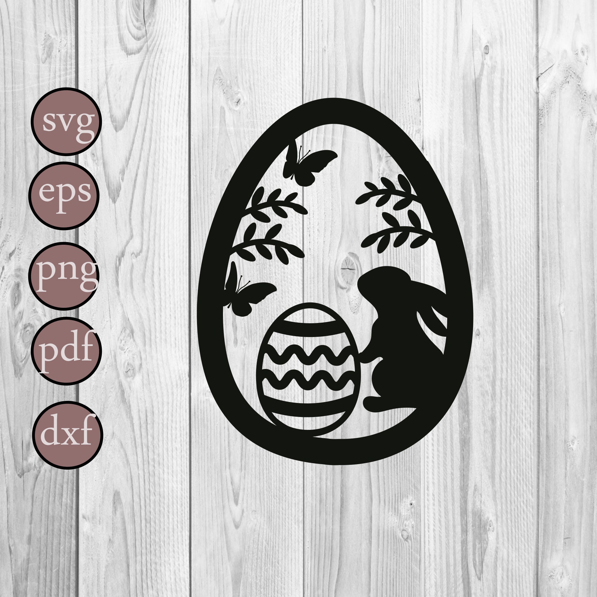 Bunny Easter Svg, Easter Laser Cut Svg File CNC, Easter SVG, Easter ...