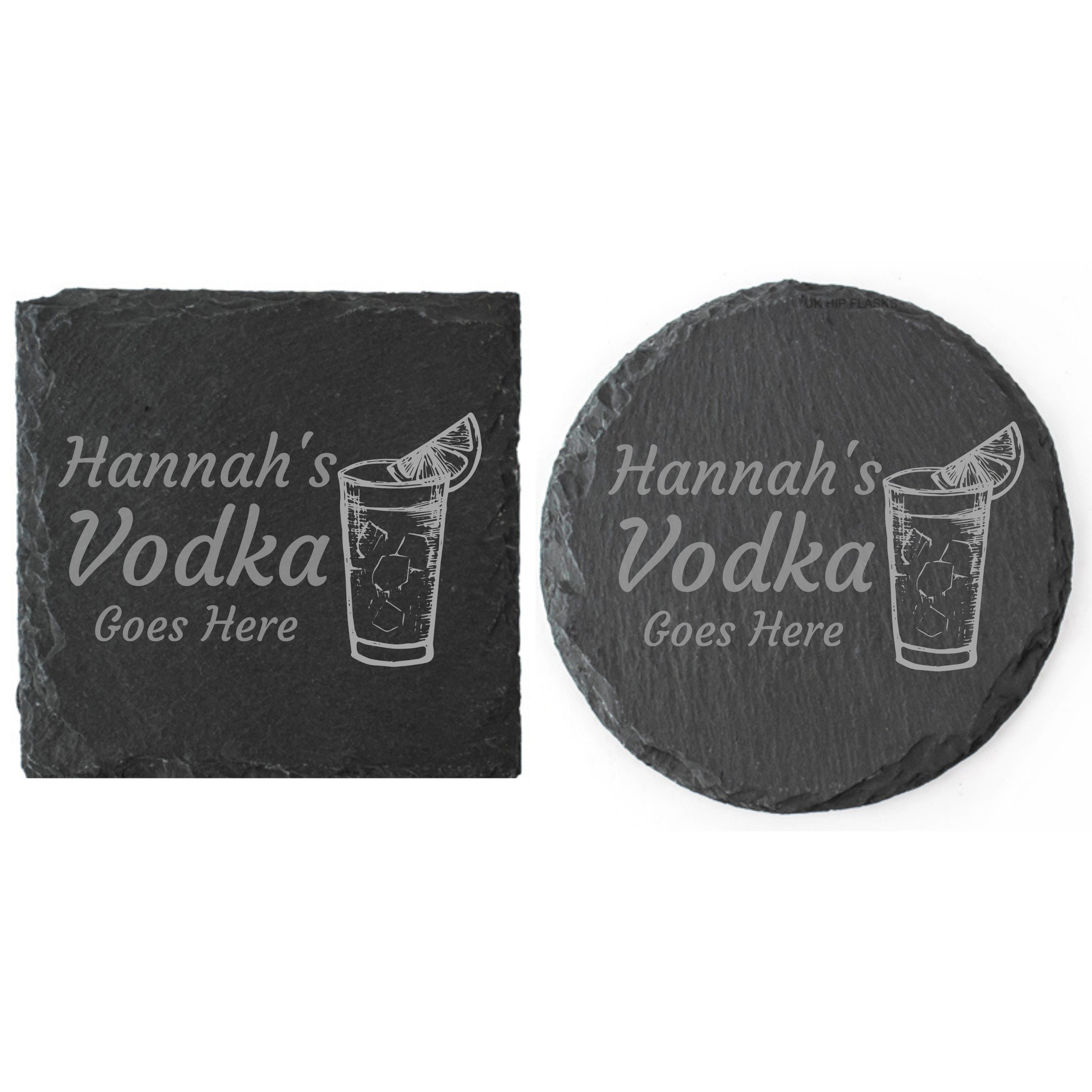 Slate Coaster Personalised Your Drink Here Tea Coffee Gin - Etsy UK