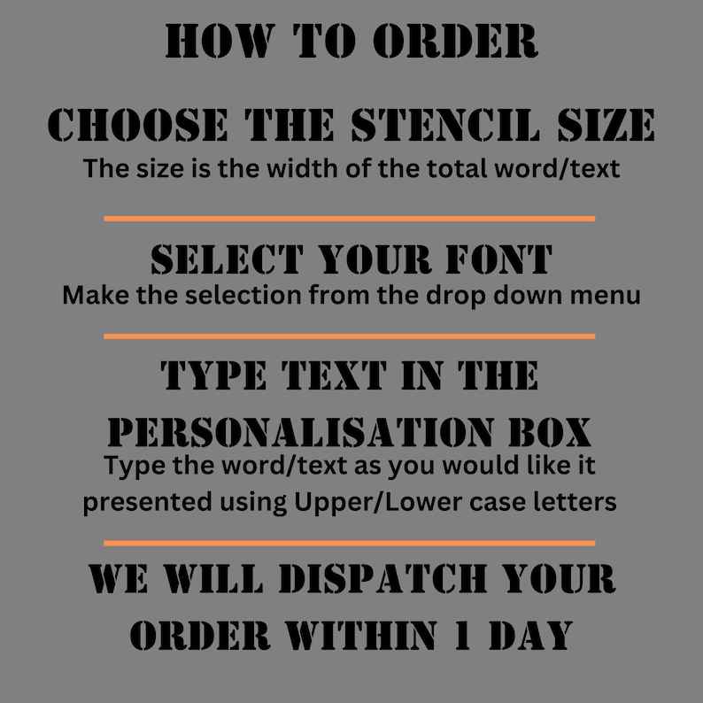 Personalised Custom Text Stencils, Custom Word Stencil, Custom Text ...