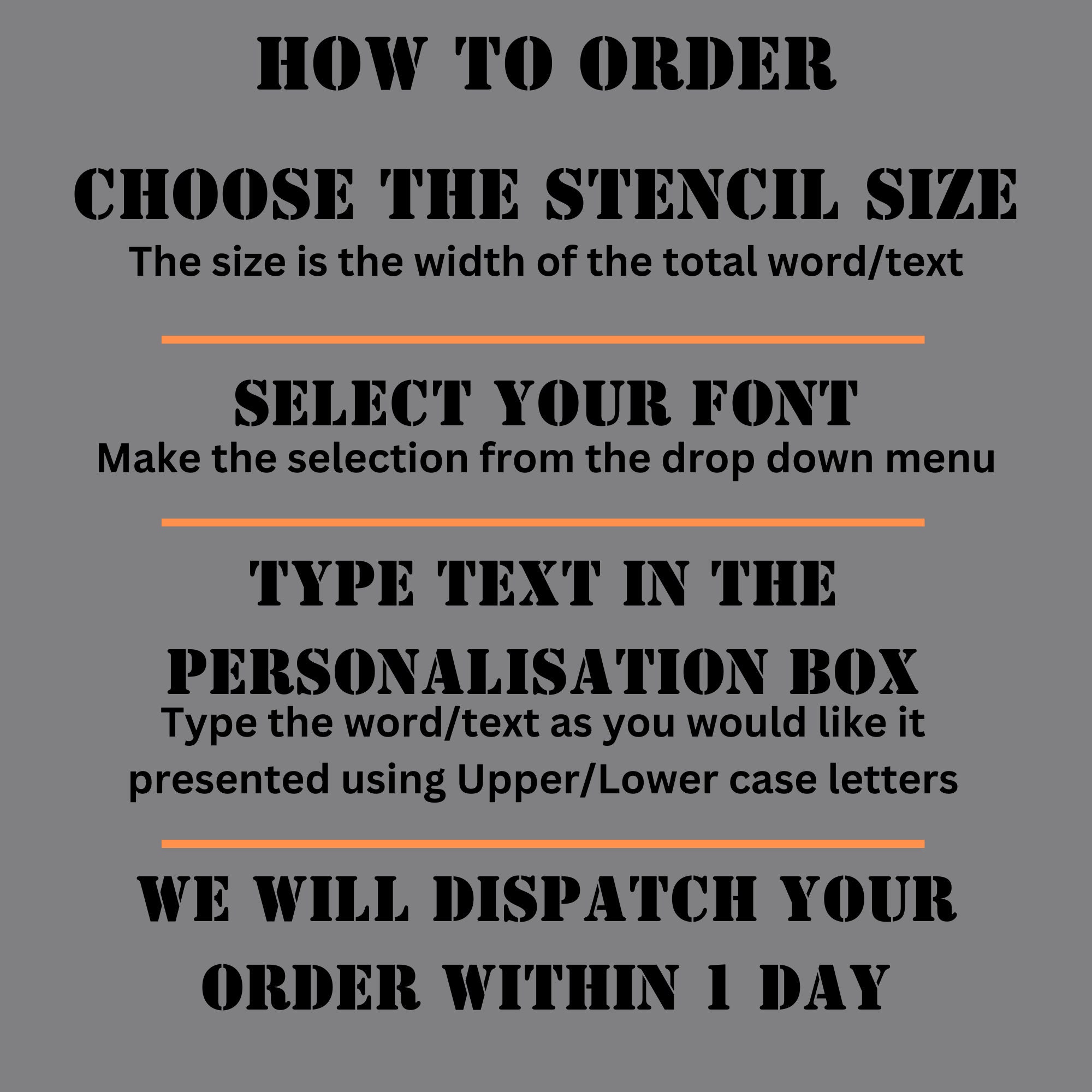 Personalised Custom Text Stencils, Custom Word Stencil, Custom Text ...