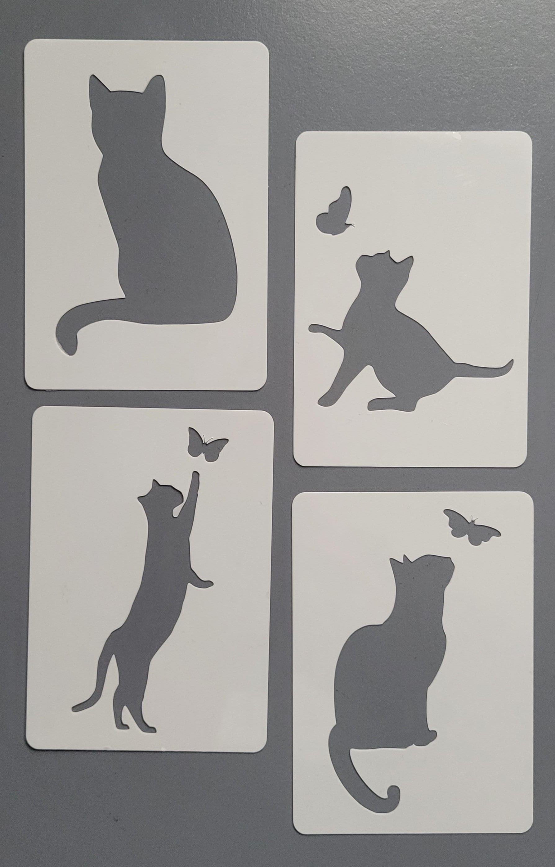 Cat Stencil's Made From Mylar Sheets, Painting Bedroom, Bathroom, Kids ...