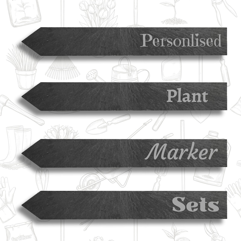 Plant Name Tags - Etsy