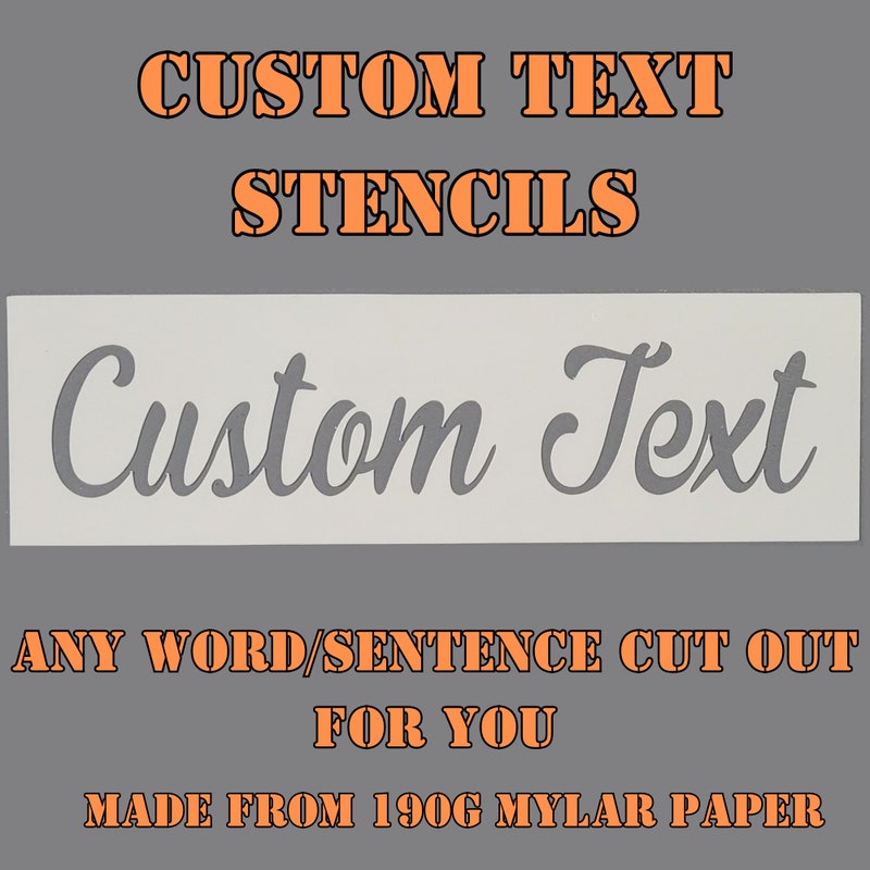 Custom Stencils - Etsy