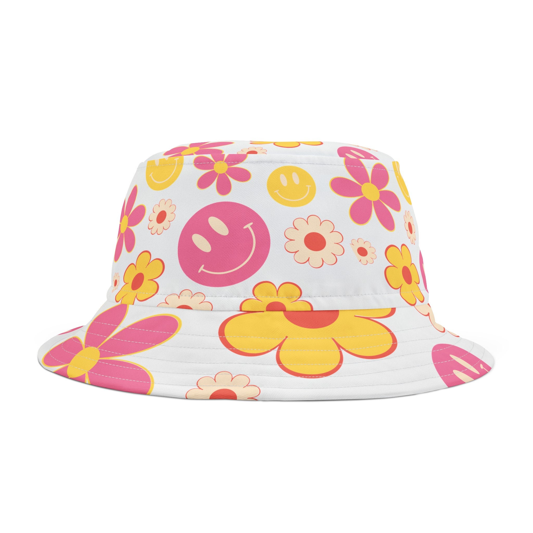 Smiley Face Bucket Hat - Etsy