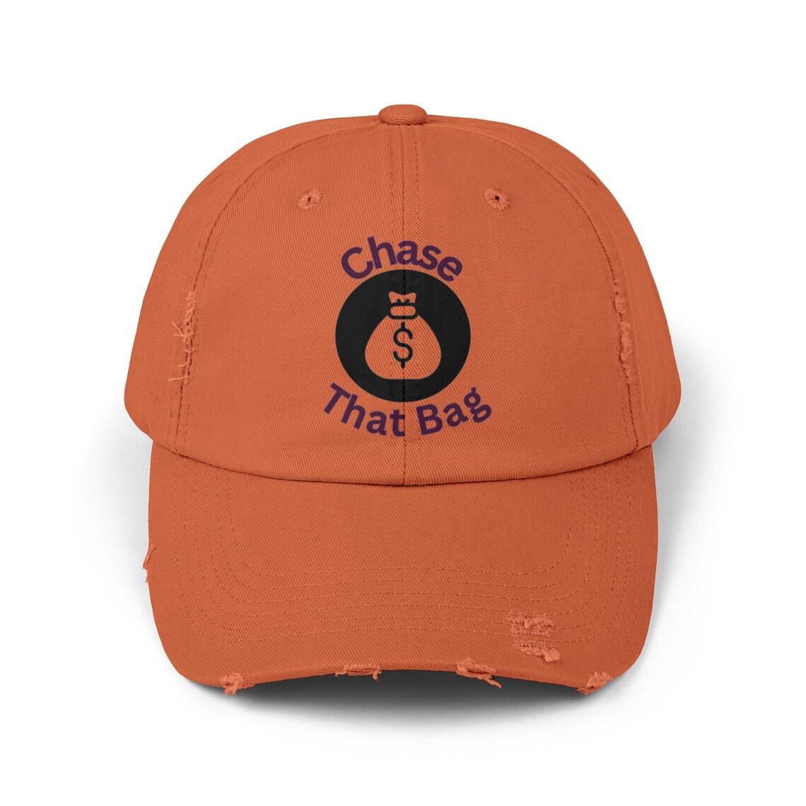 Unisex ( Chase That Money ) Distressed Cap - Etsy